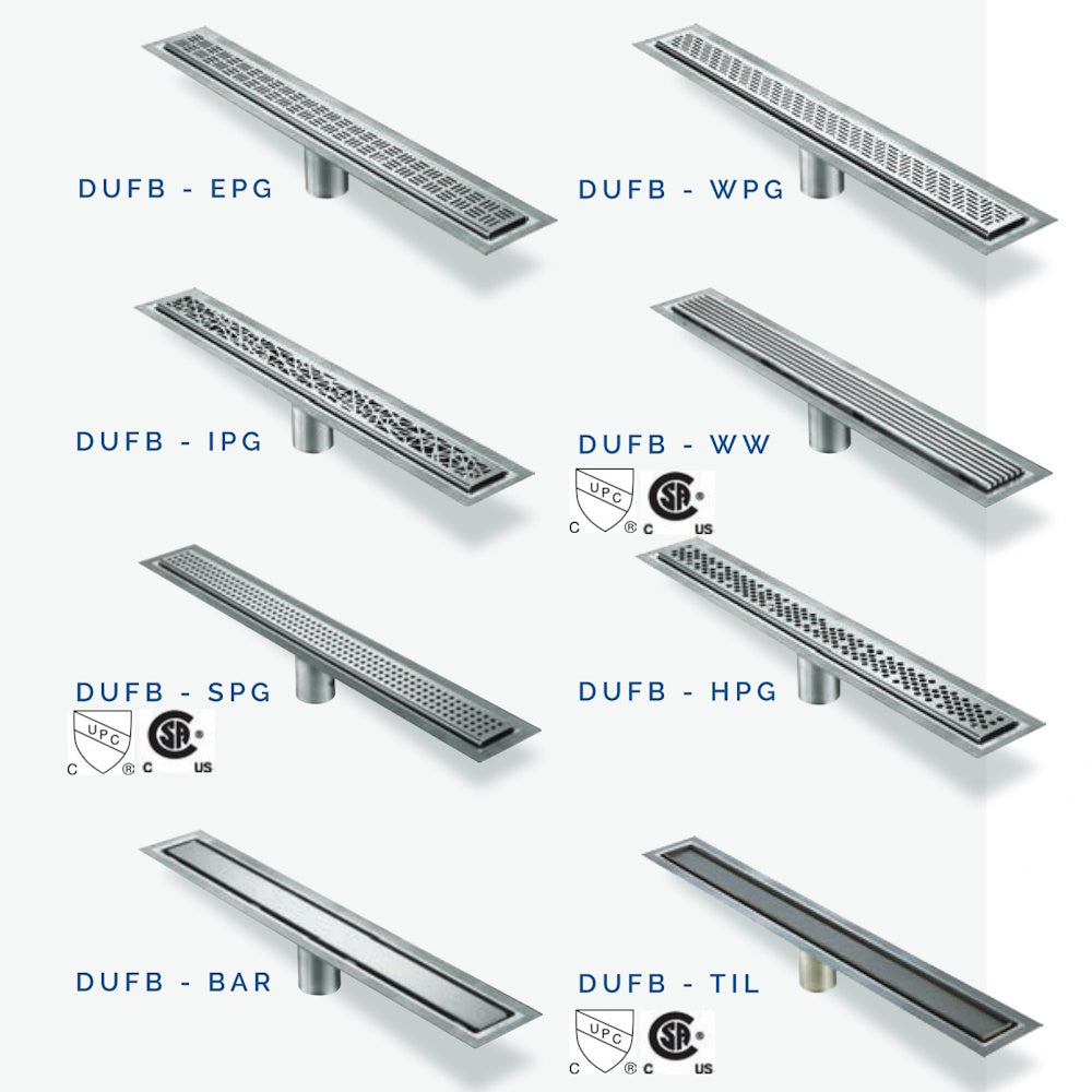 Drains Unlimited Linear Shower Drains – A2Z Remodel