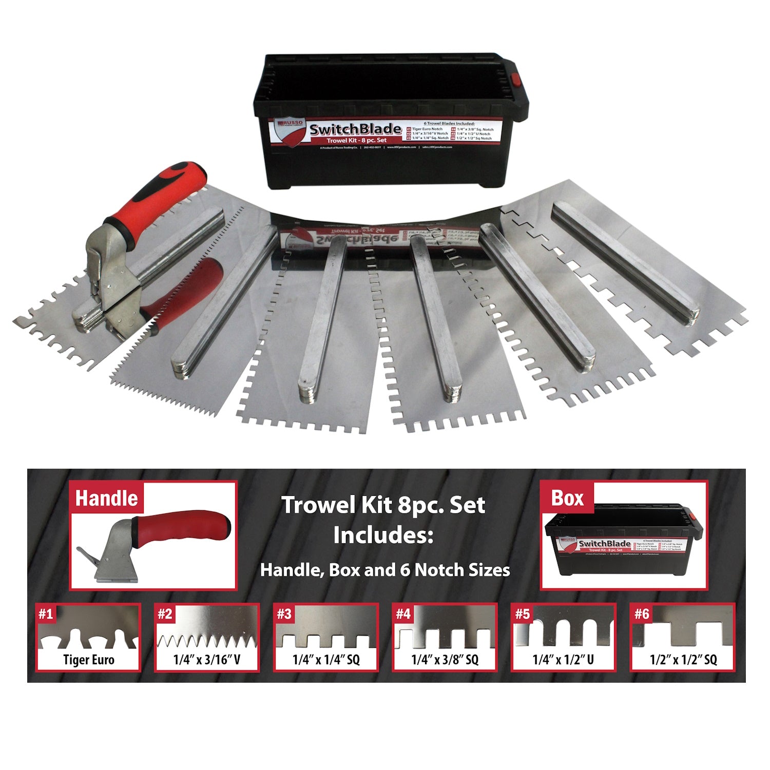 Plastering Trowel Set, RTC Switchblade Trowel Set, Best Grout Trowel ...